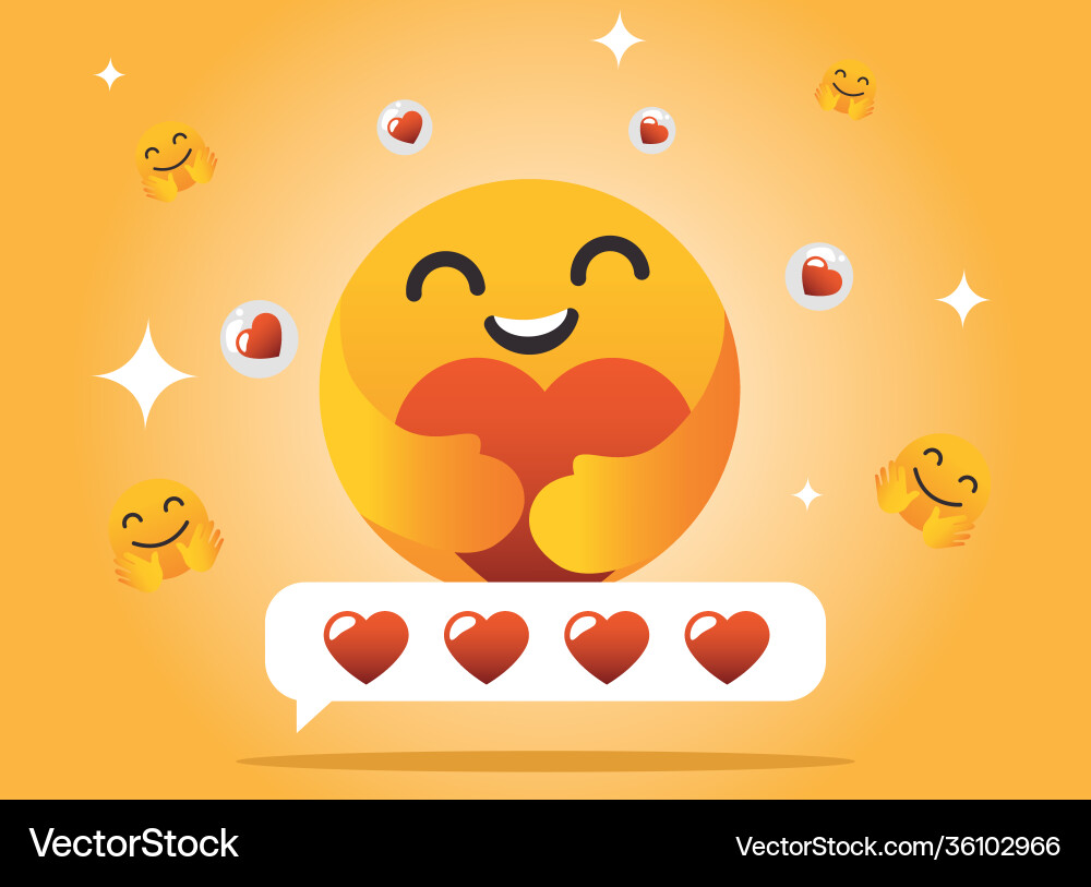 Cute Smiley Face Hug