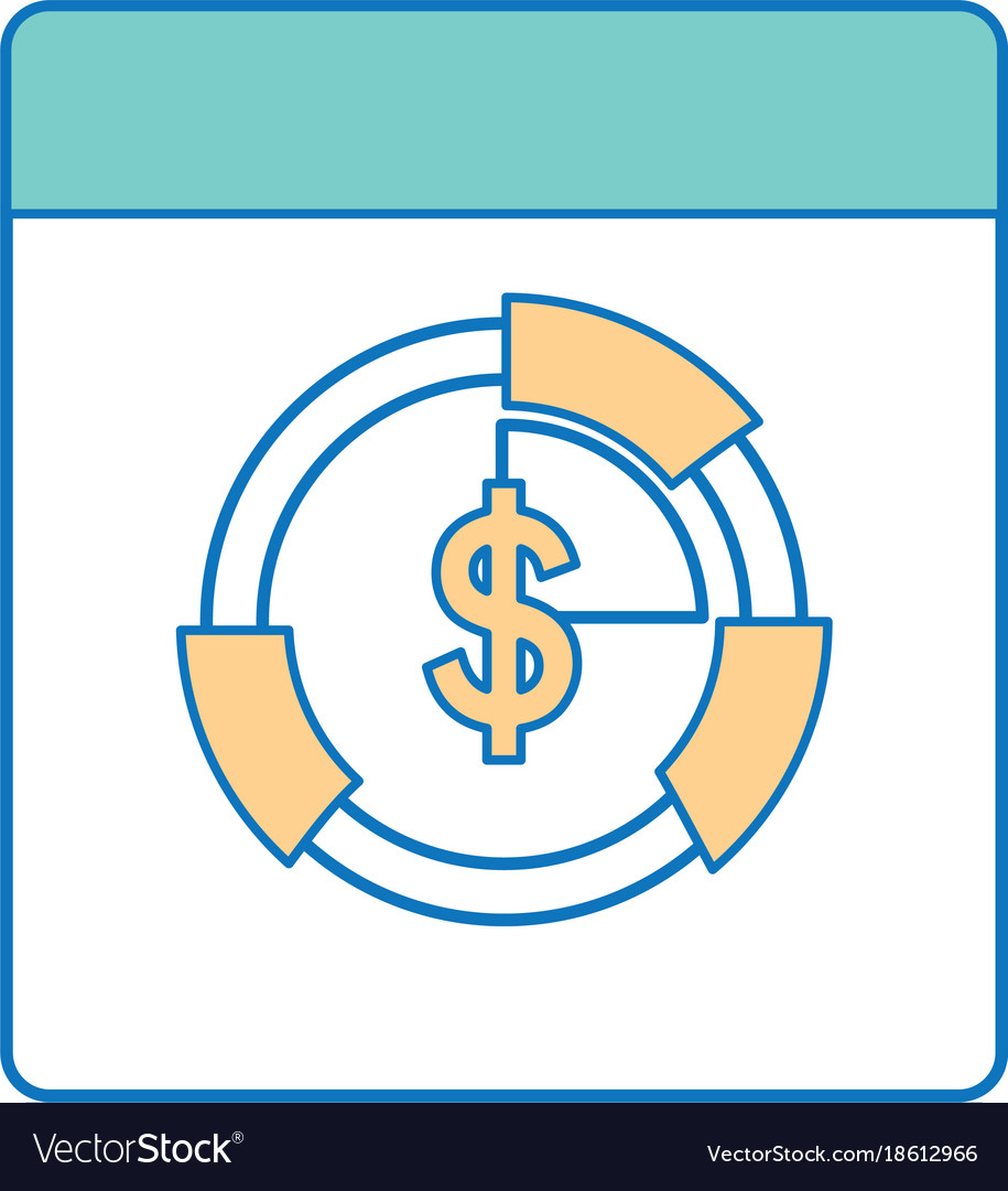 Isolated website design Royalty Free Vector Image