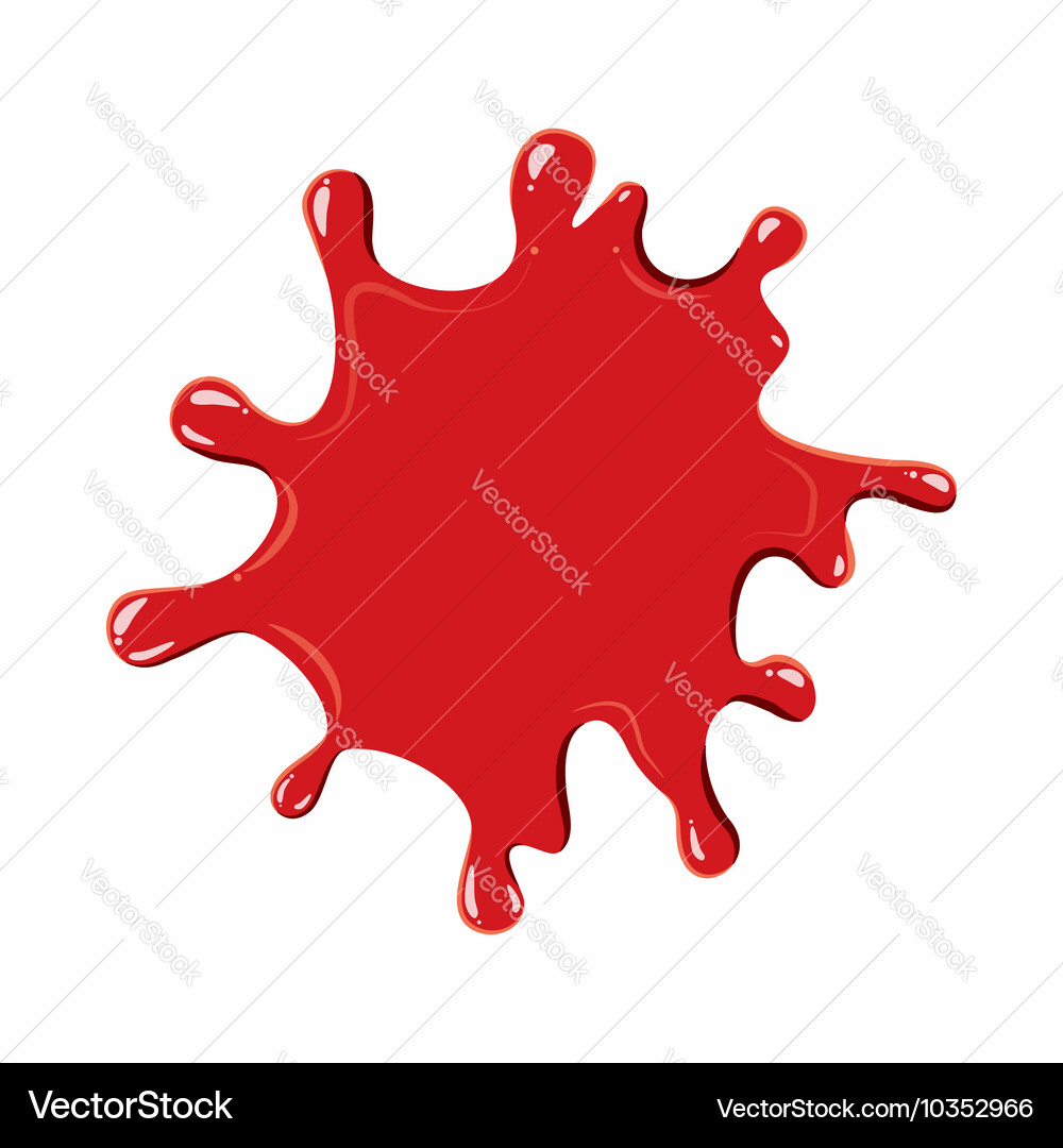 Large pool of blood icon Royalty Free Vector Image