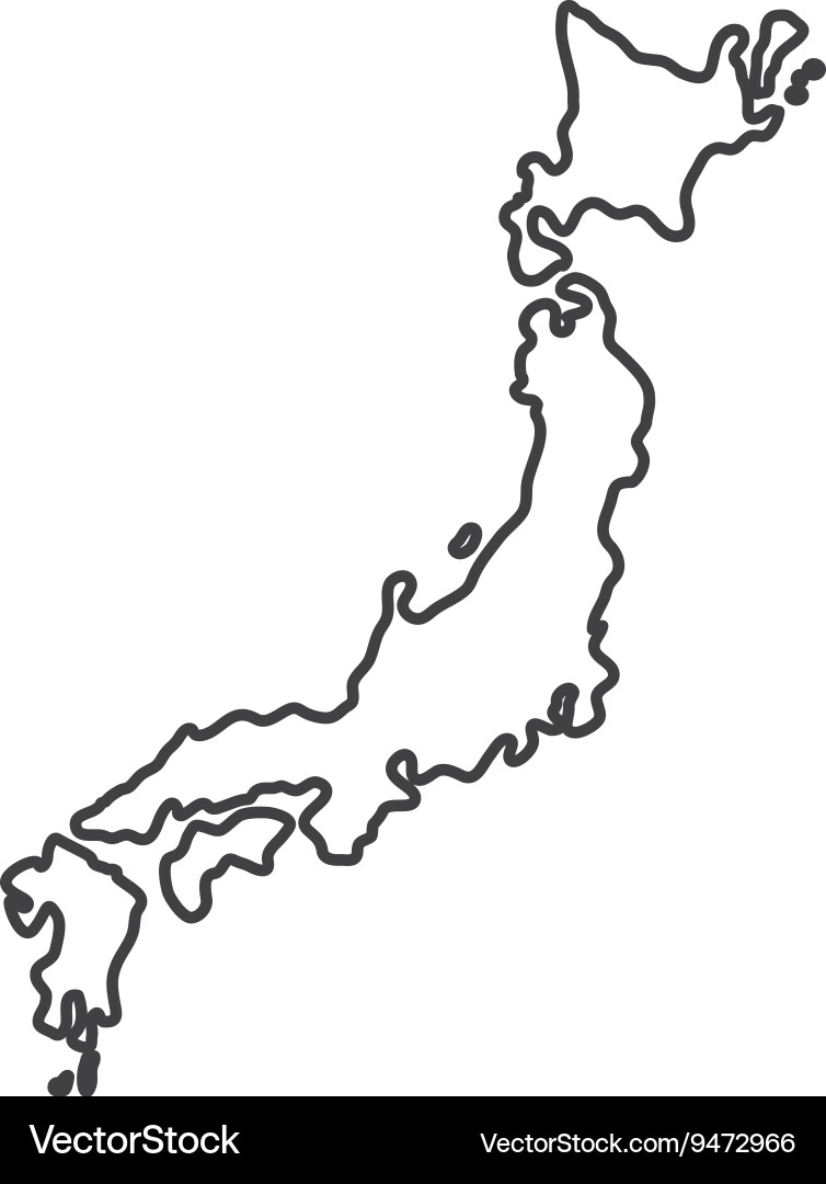 Map icon Japan culture graphic Royalty Free Vector Image