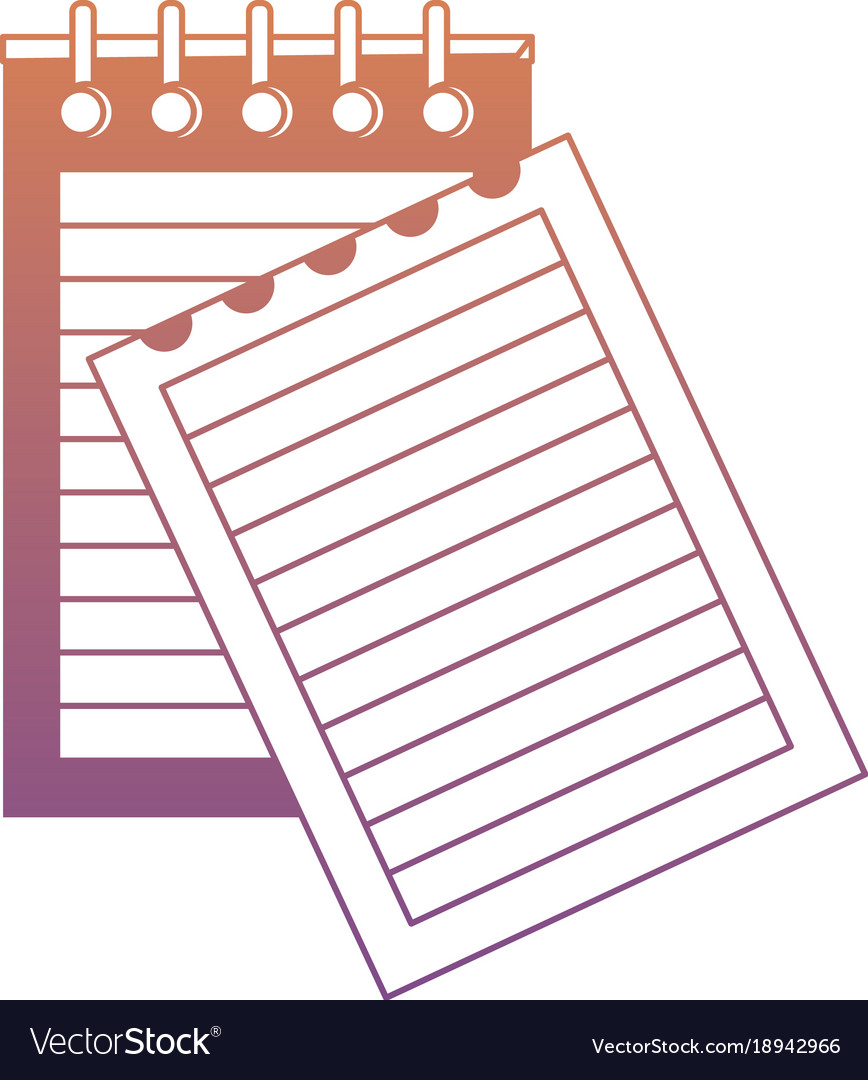 Notepad icon image Royalty Free Vector Image - VectorStock