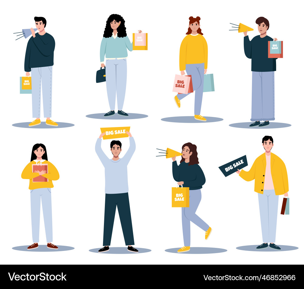 Sale and discount concept Royalty Free Vector Image