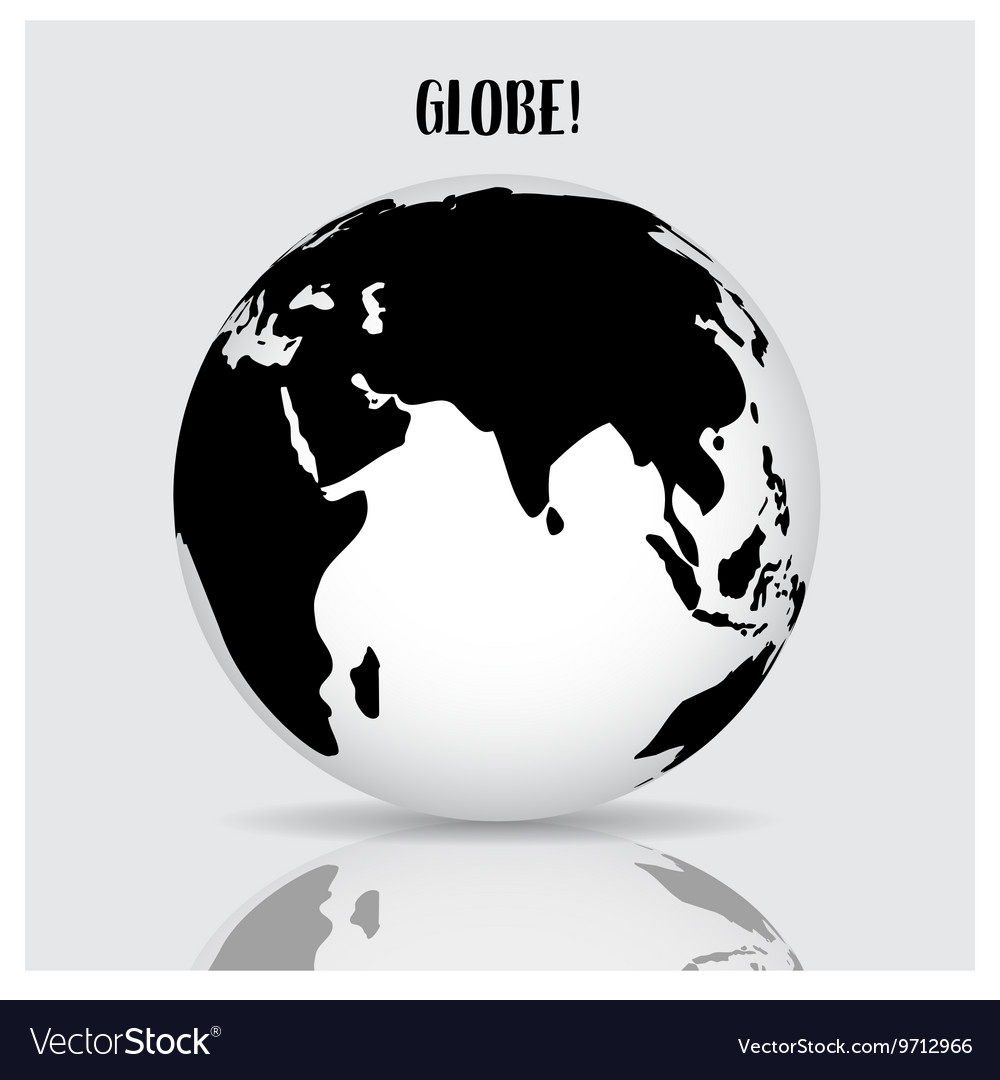World globe Royalty Free Vector Image - VectorStock
