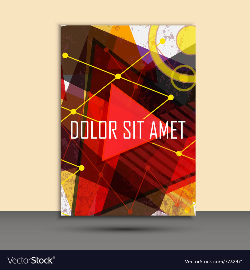 Brochure abstract design template Royalty Free Vector Image