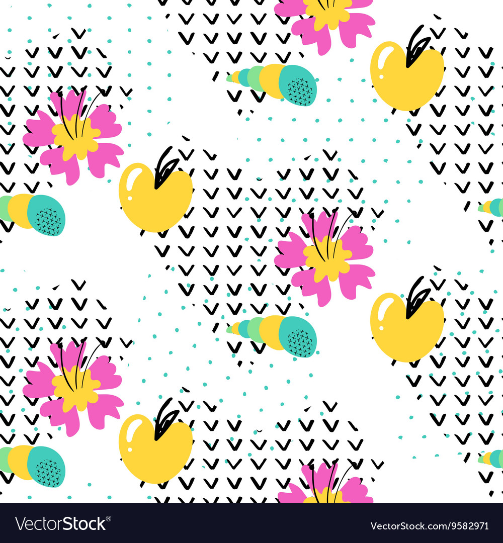 Seamless summer pattern Royalty Free Vector Image