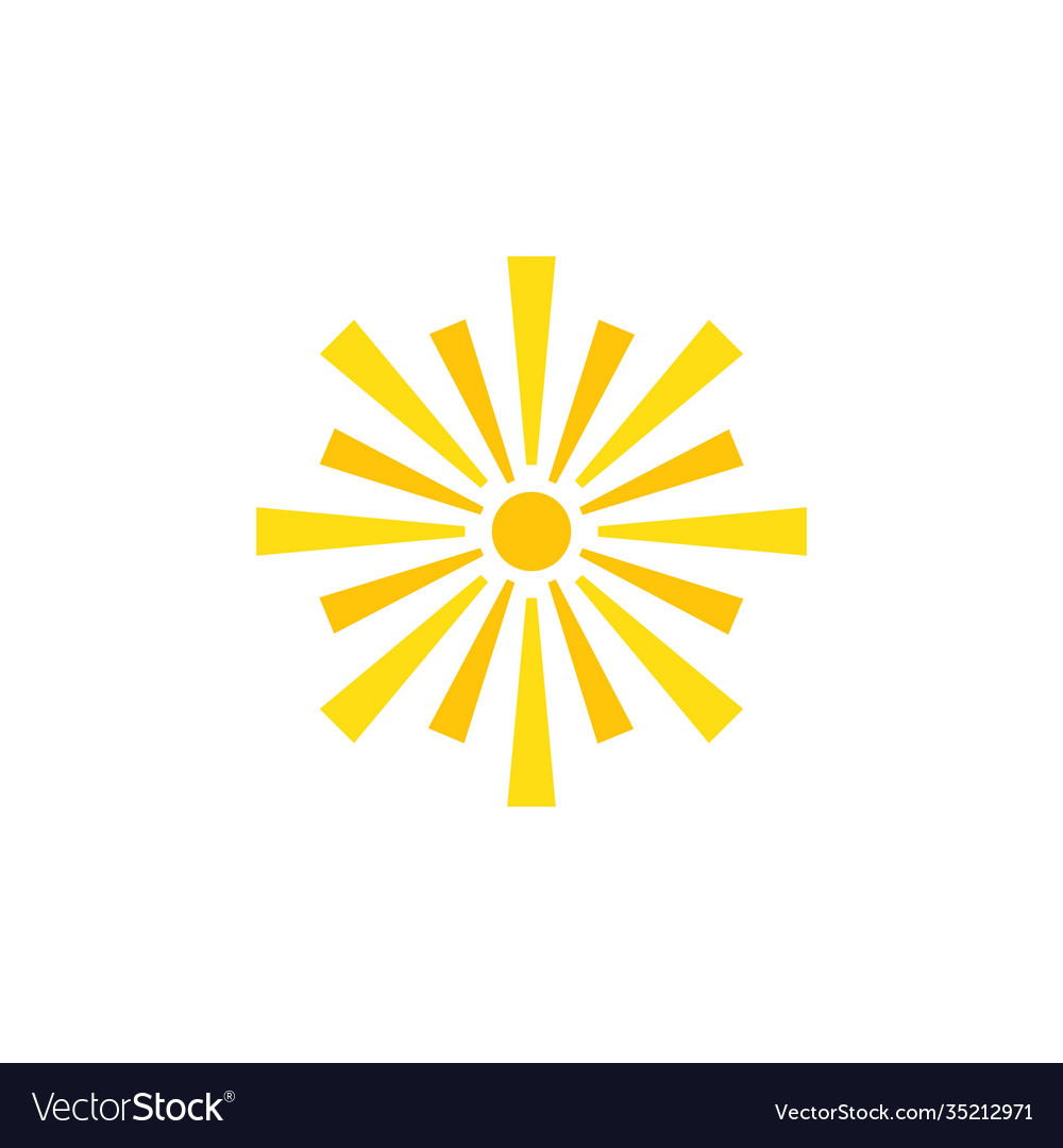 Sun logo Royalty Free Vector Image - VectorStock