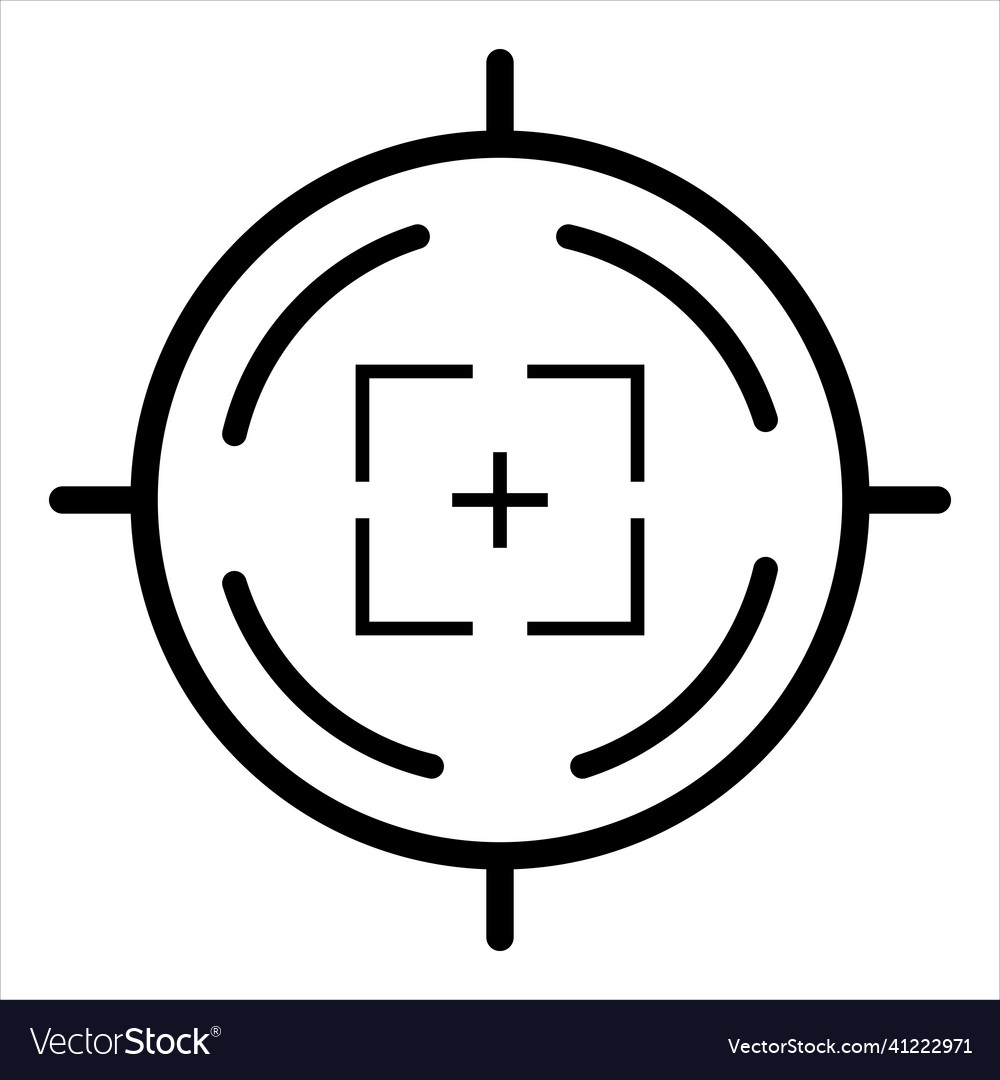 Target icon Royalty Free Vector Image - VectorStock