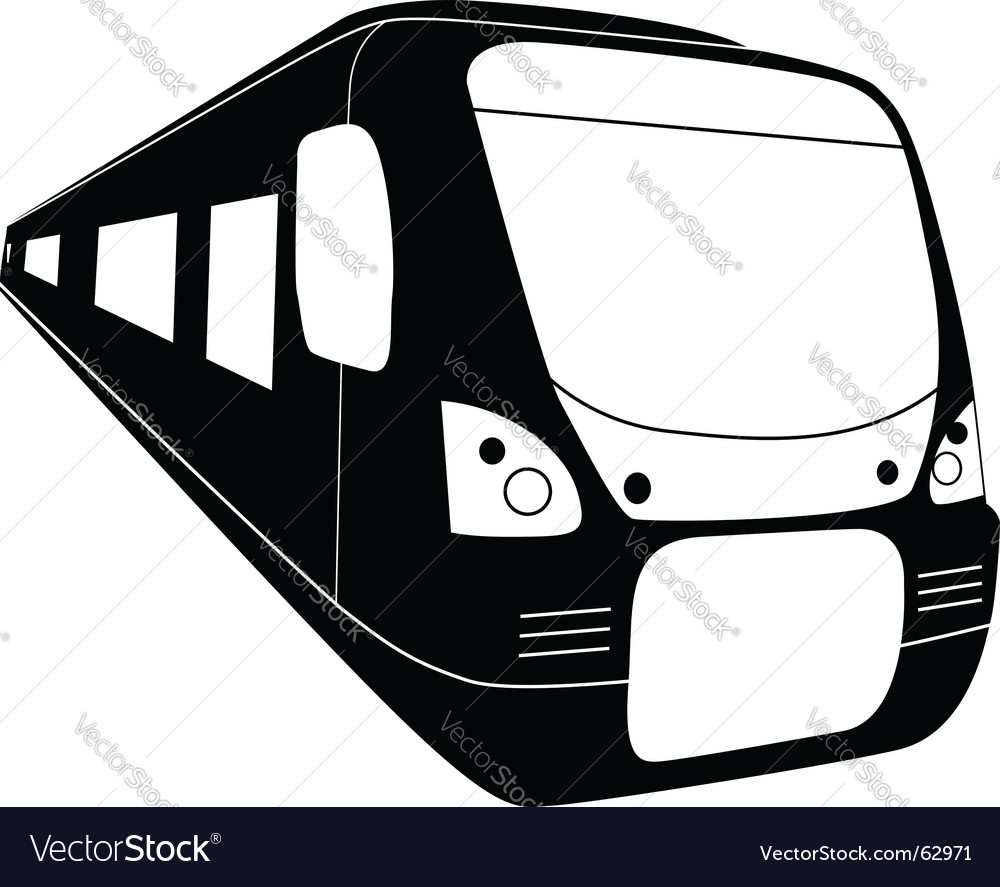 Modern Train Silhouette