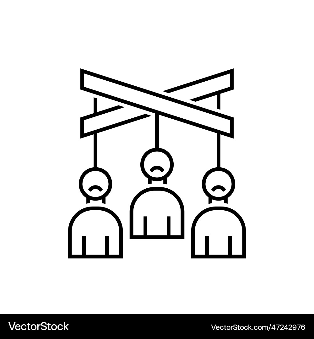 Brain washing icon pictogram propaganda Royalty Free Vector