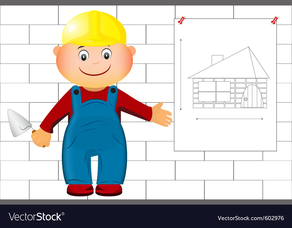 Builder Royalty Free Vector Image - VectorStock