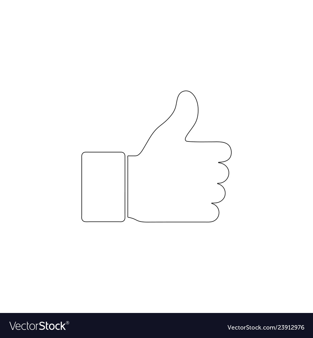 Like flat icon Royalty Free Vector Image - VectorStock
