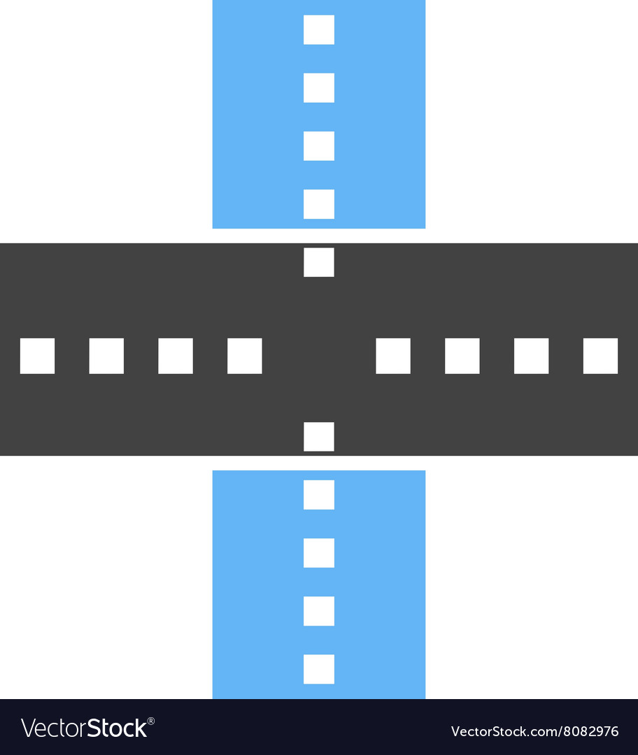 Linked road Royalty Free Vector Image - VectorStock