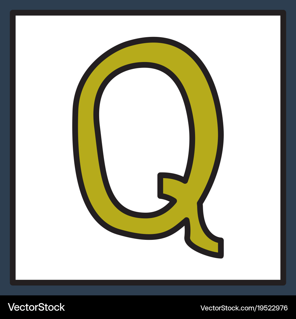 Logo quora website icon social media Royalty Free Vector