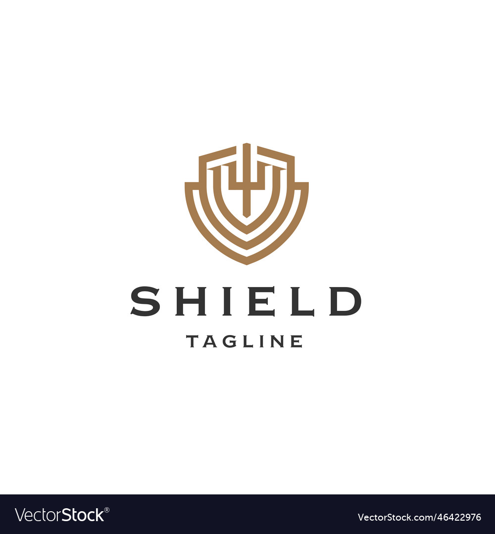 Shield logo Royalty Free Vector Image - VectorStock