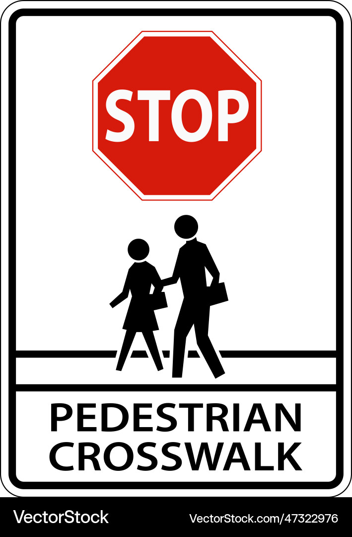 School Crosswalk Sign