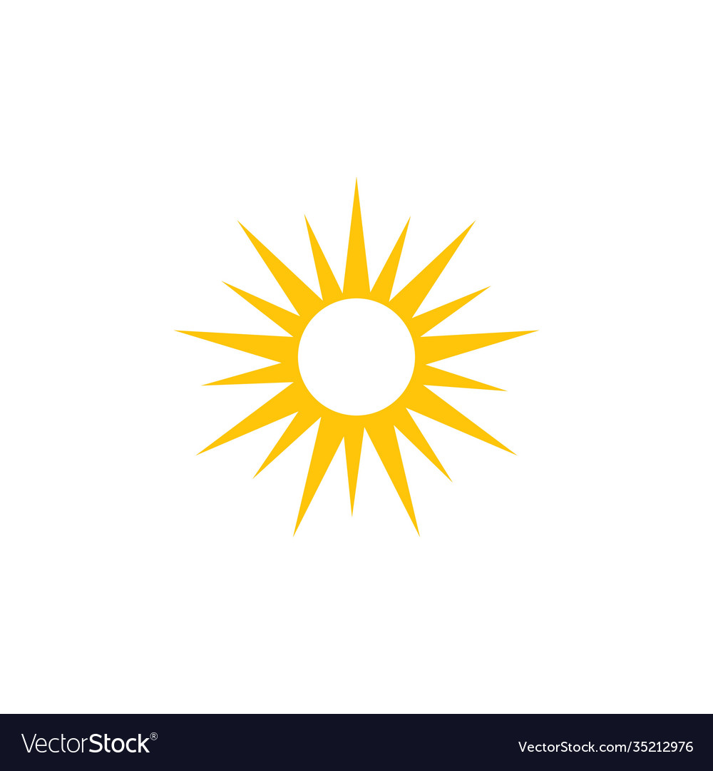 Sun logo Royalty Free Vector Image - VectorStock