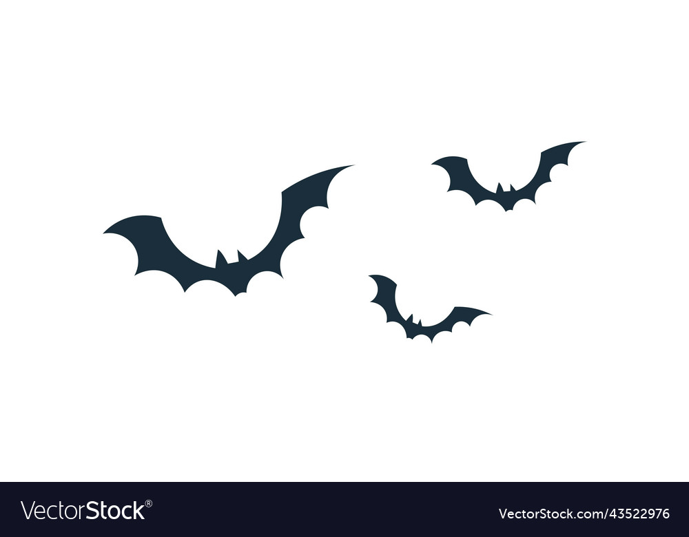 Three bats icon Royalty Free Vector Image - VectorStock