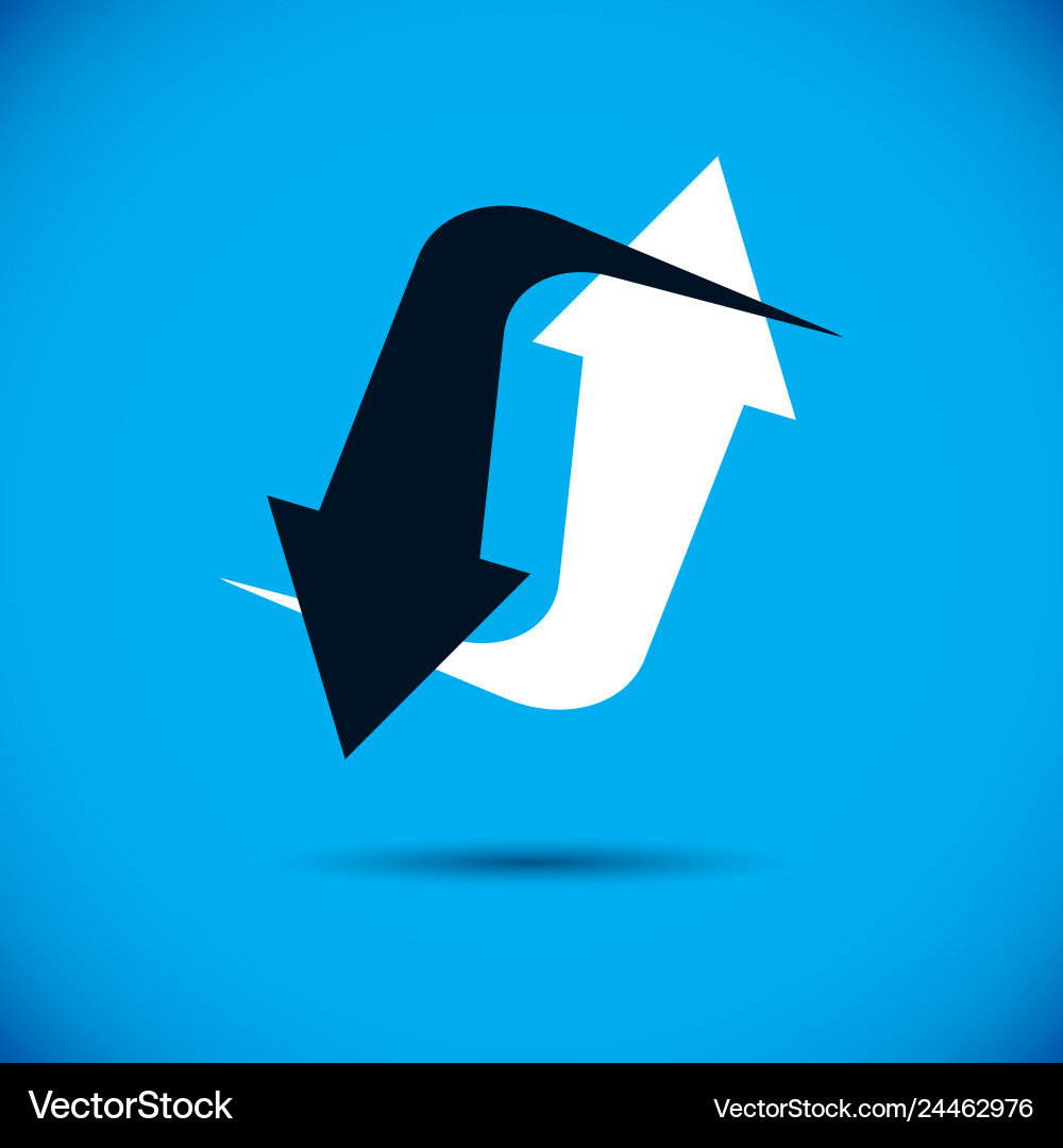 Upward trend of business development Royalty Free Vector