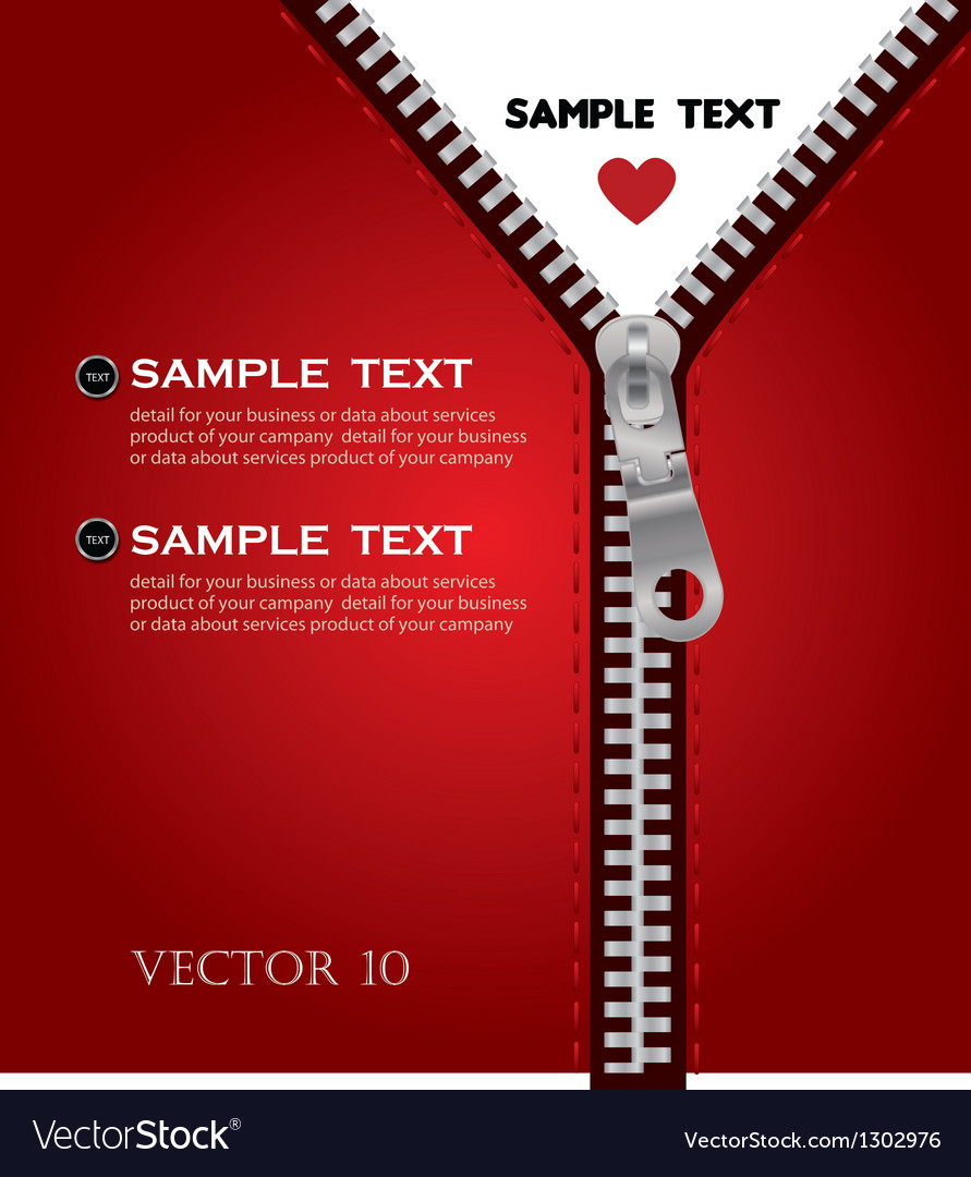 Zip red Royalty Free Vector Image - VectorStock