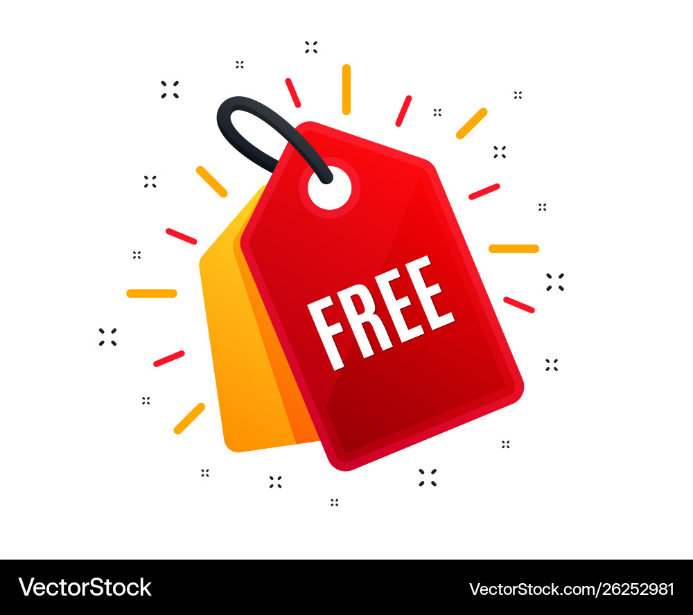 Free symbol special offer sign Royalty Free Vector Image