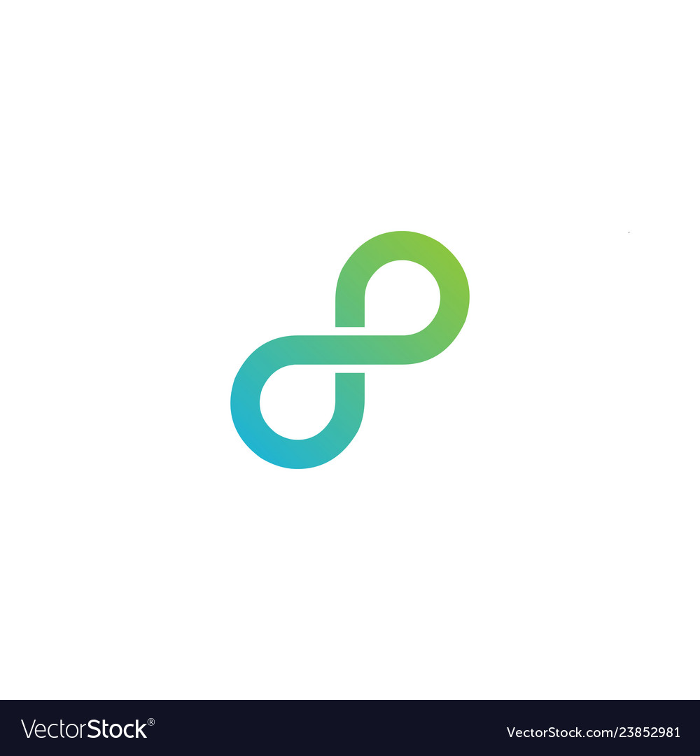Infinity design logo template icon element Vector Image