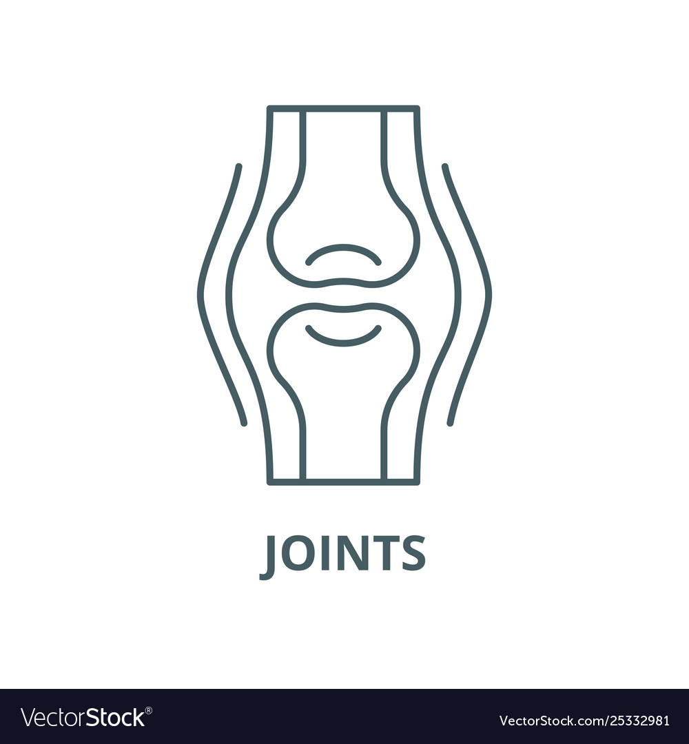 Joints line icon linear concept outline Royalty Free Vector