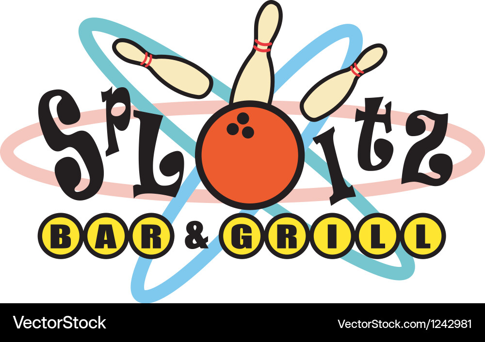 Retro Bowling Alley Signs Royalty Free Vector Image