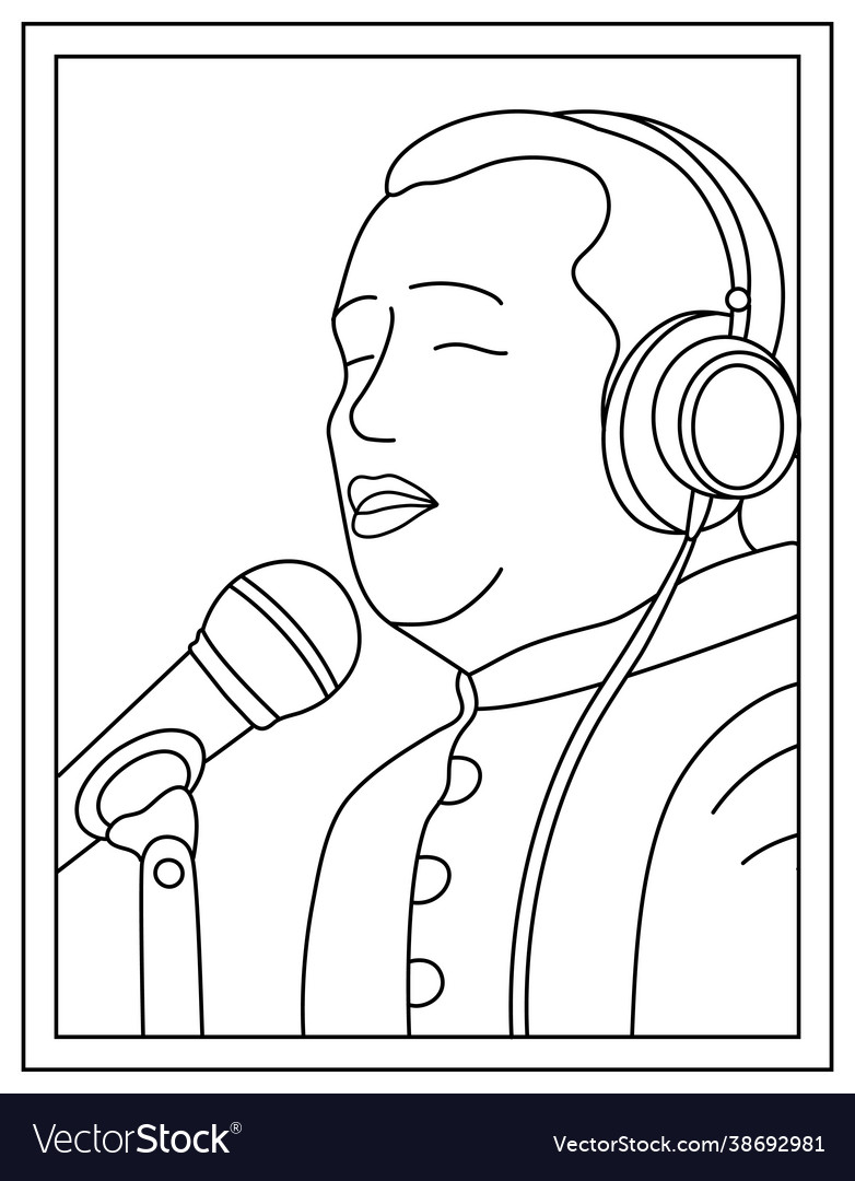 Singer Royalty Free Vector Image - VectorStock