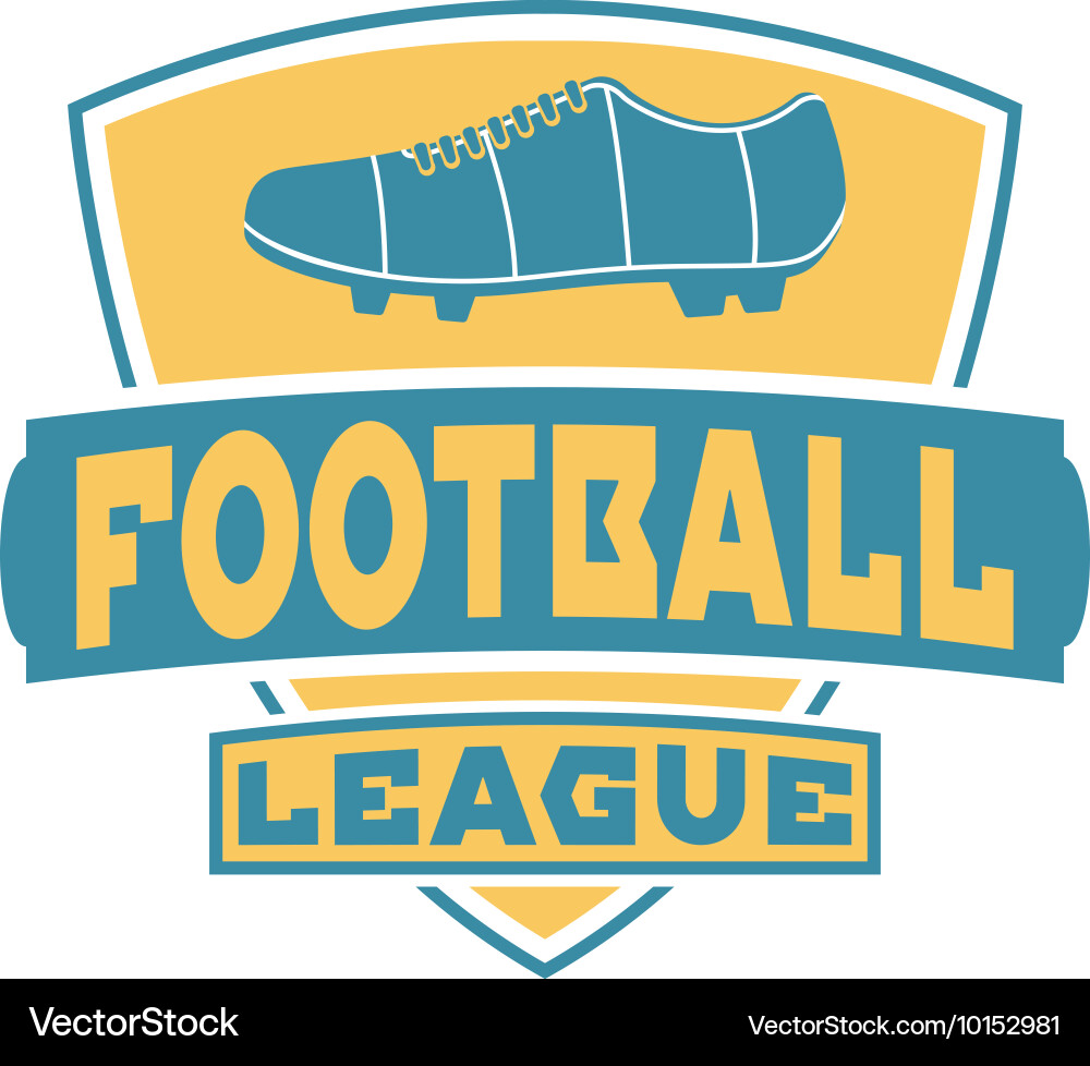 Soccer sign logo badge Royalty Free Vector Image