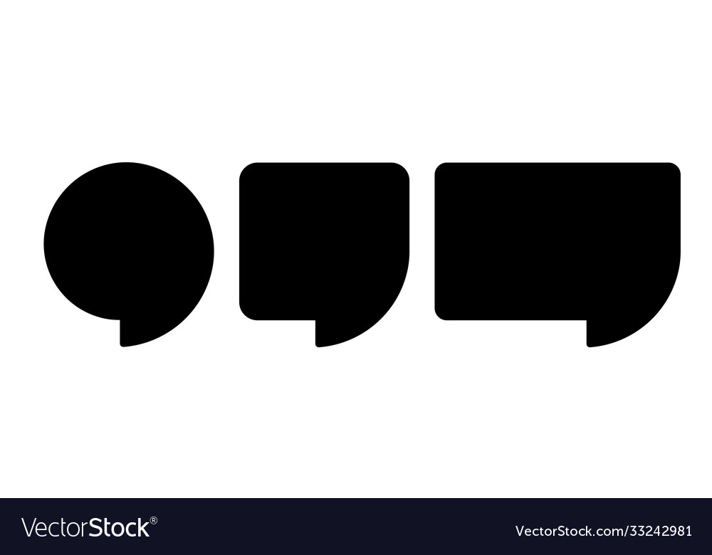 Speech bubble different forms Royalty Free Vector Image