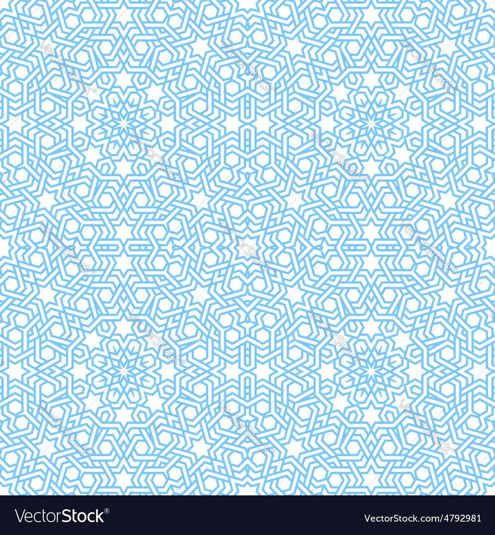 Tangled modern pattern based arabic Royalty Free Vector