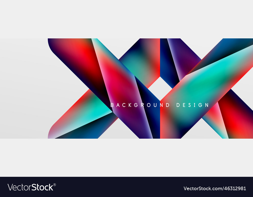 Triangle Fluid Color Gradient Abstract Background Vector Image