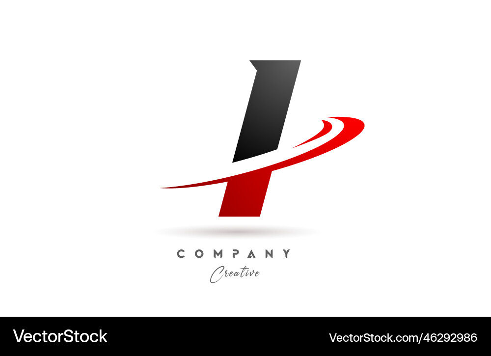 Black grey alphabet letter logo icon design Vector Image