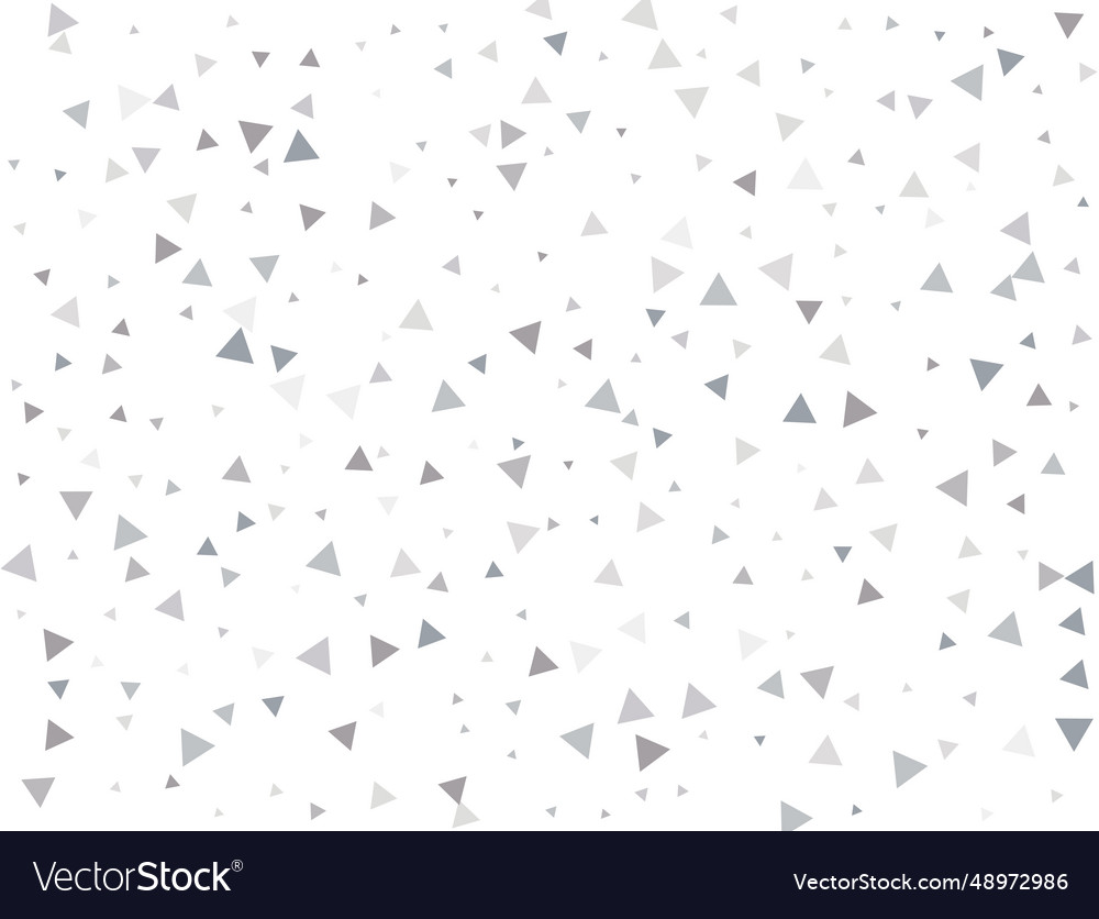 Christmas light silver triangular glitter Vector Image