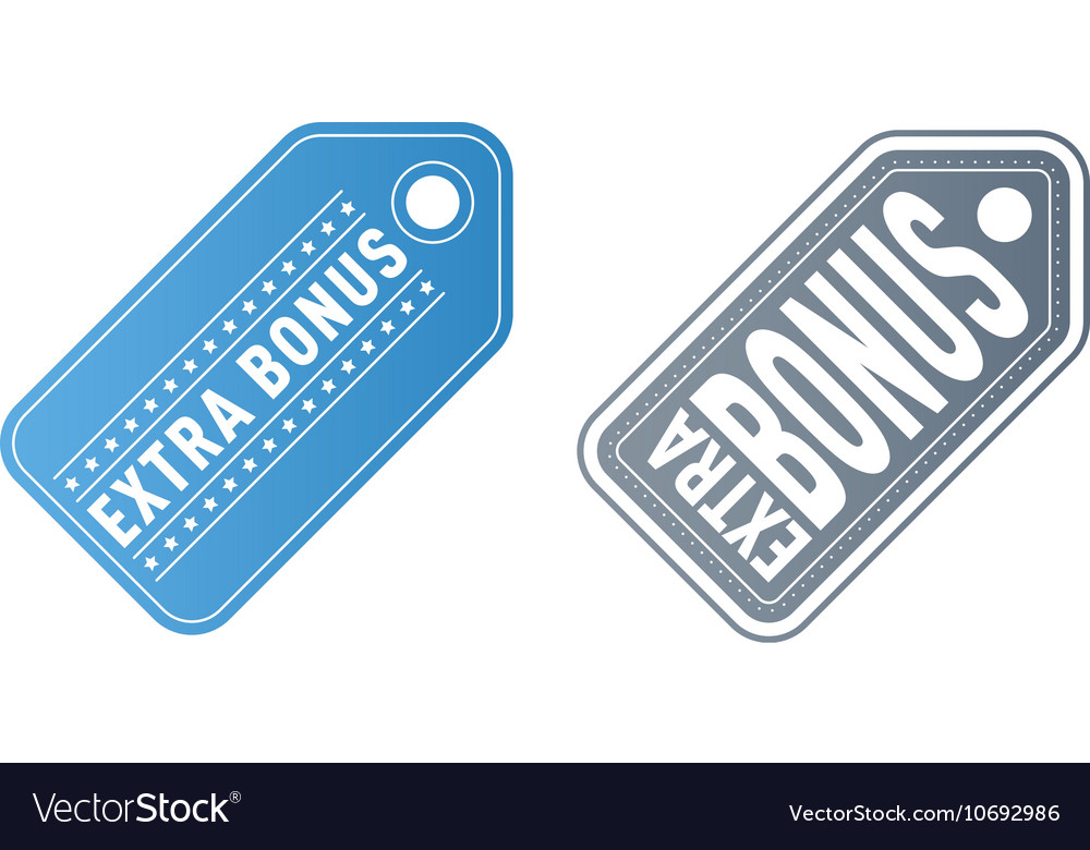Extra bonus label Royalty Free Vector Image - VectorStock