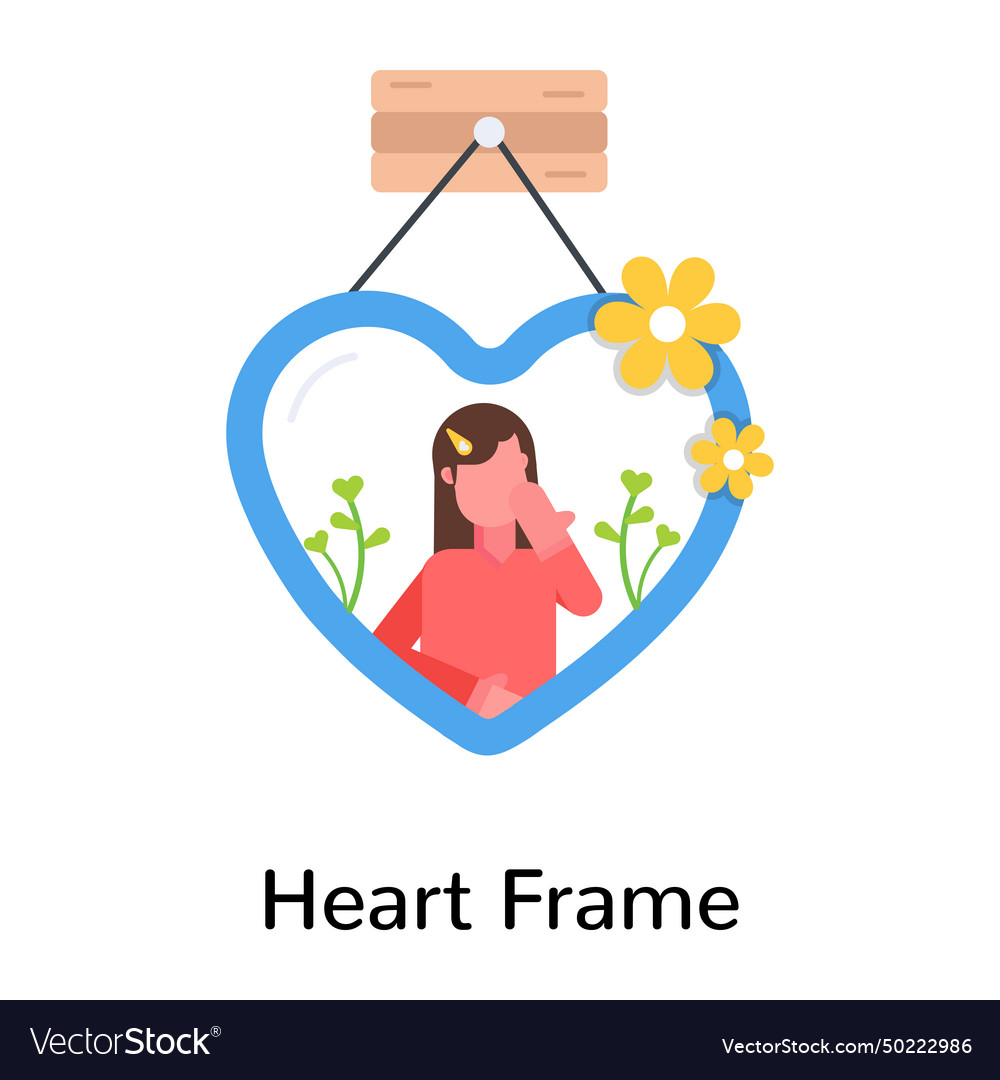 Heart frame Royalty Free Vector Image - VectorStock