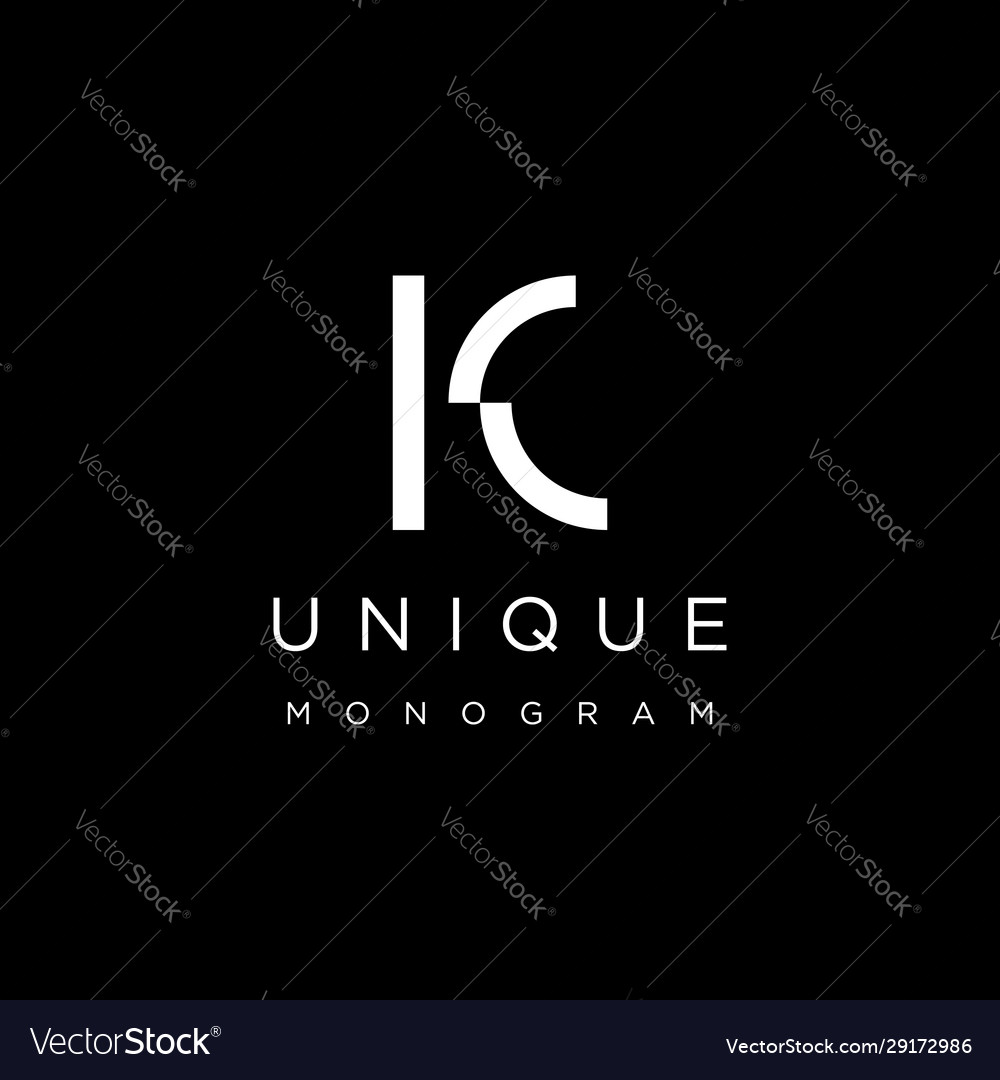 Monogram k Royalty Free Vector Image - VectorStock