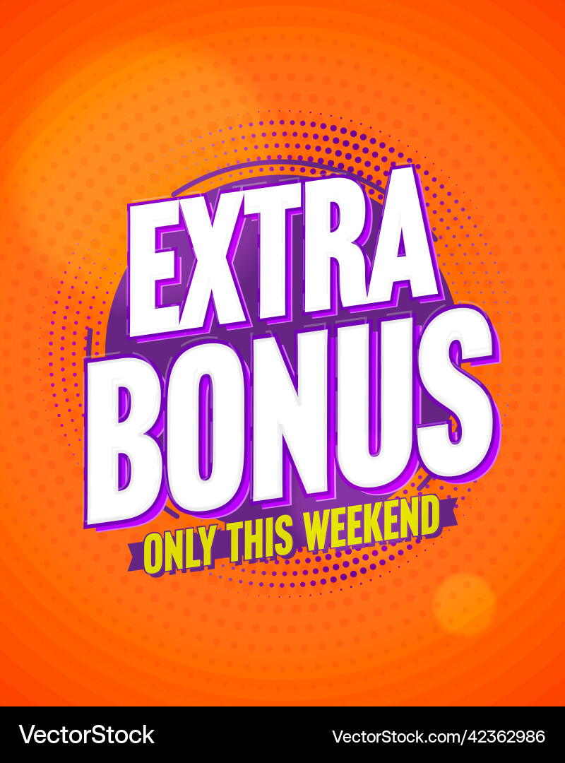 Promotion sale offer on weekend Royalty Free Vector Image