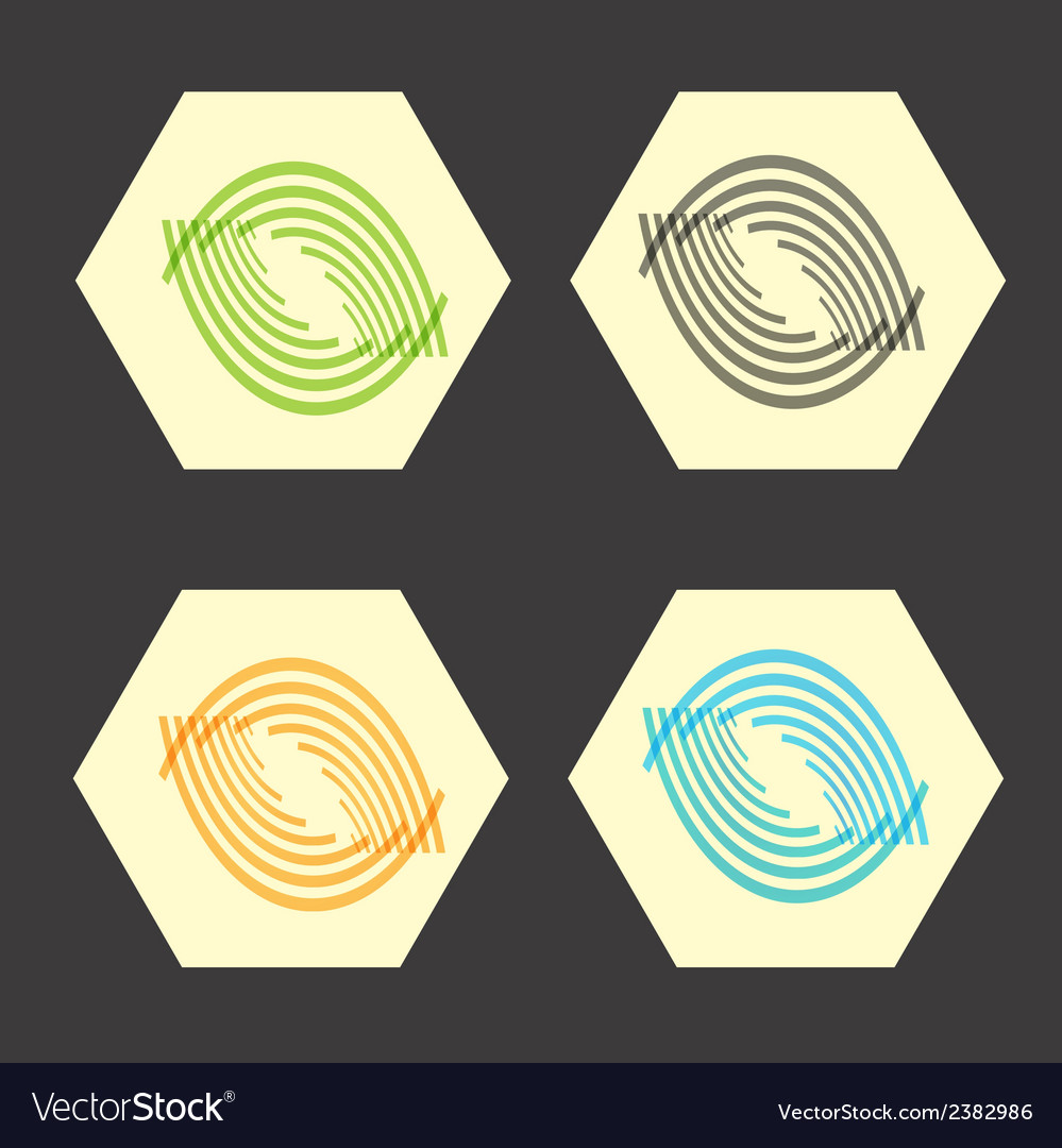 Set elements of a simple design Royalty Free Vector Image