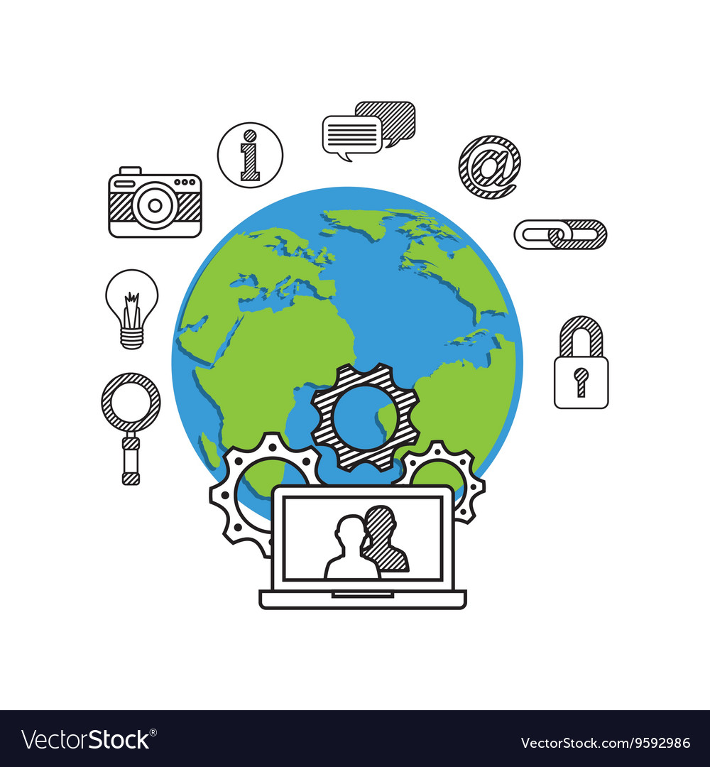 Technology icon design Royalty Free Vector Image