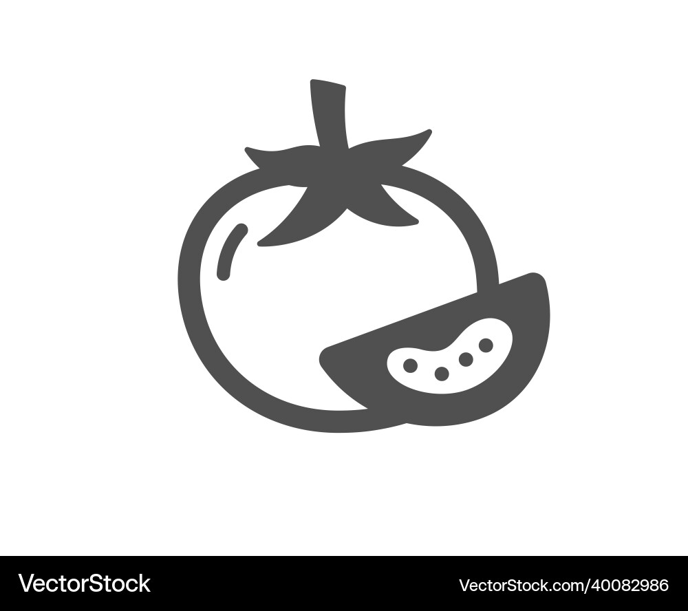 Tomato icon vegetable food sign Royalty Free Vector Image