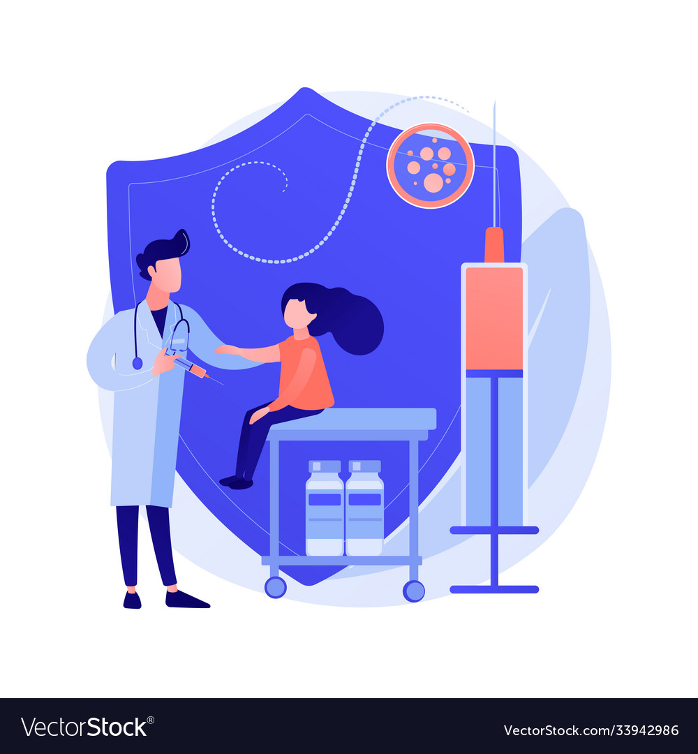 Vaccination preteens and teens abstract concept Vector Image Vaccination preteens and teens abstract concept Vector Image