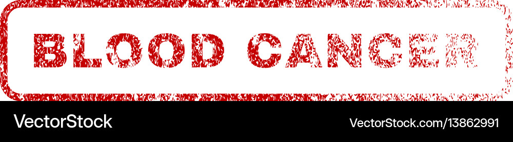Blood cancer rubber stamp Royalty Free Vector Image