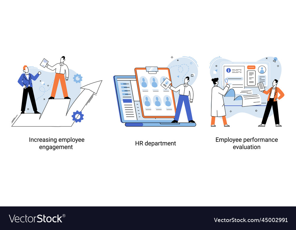 Employee performance evoluation analysis Vector Image