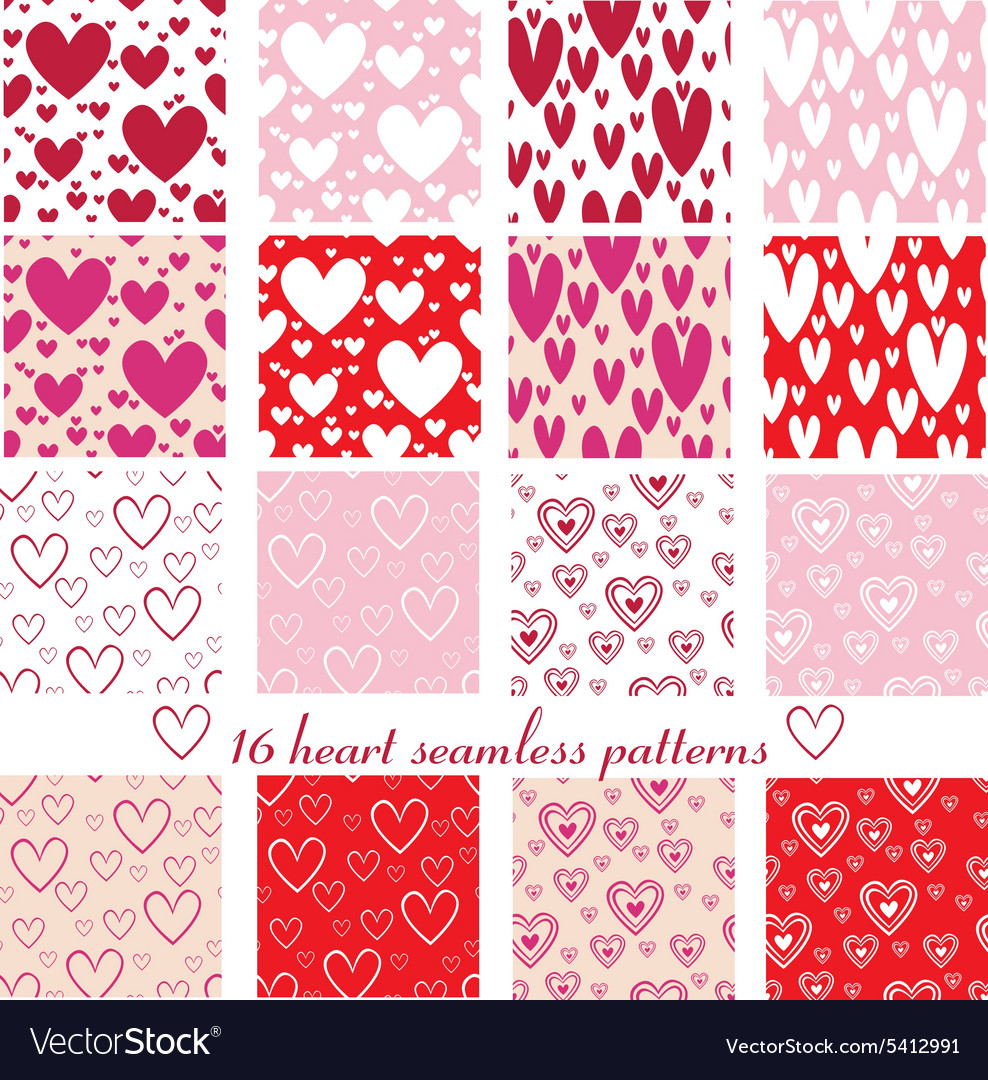 Hearts pattern Royalty Free Vector Image - VectorStock