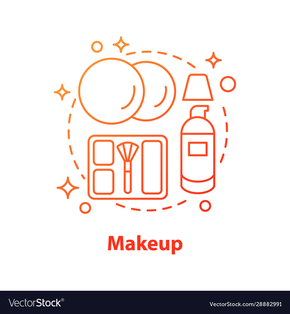 Makeup concept icon Royalty Free Vector Image - VectorStock