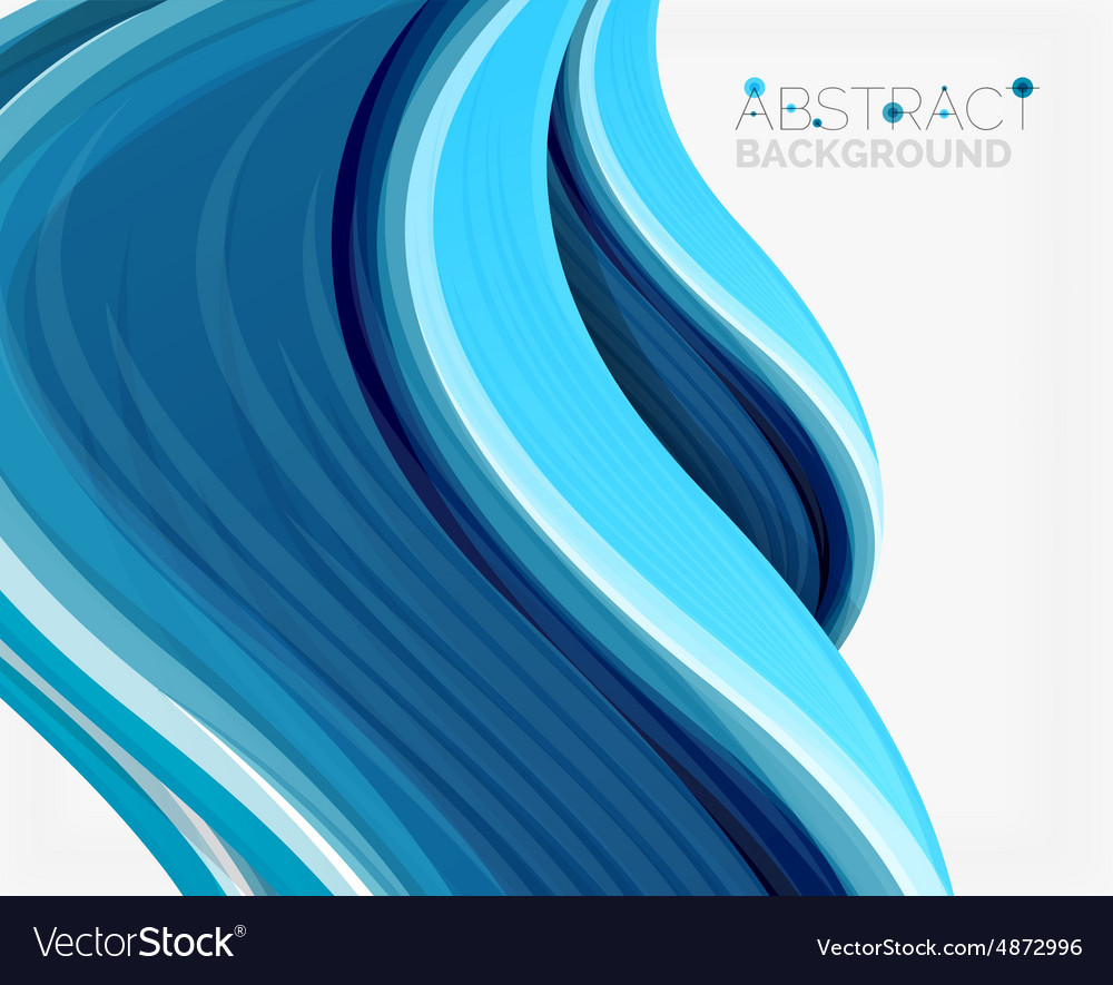 Abstract realistic solid wave background Vector Image