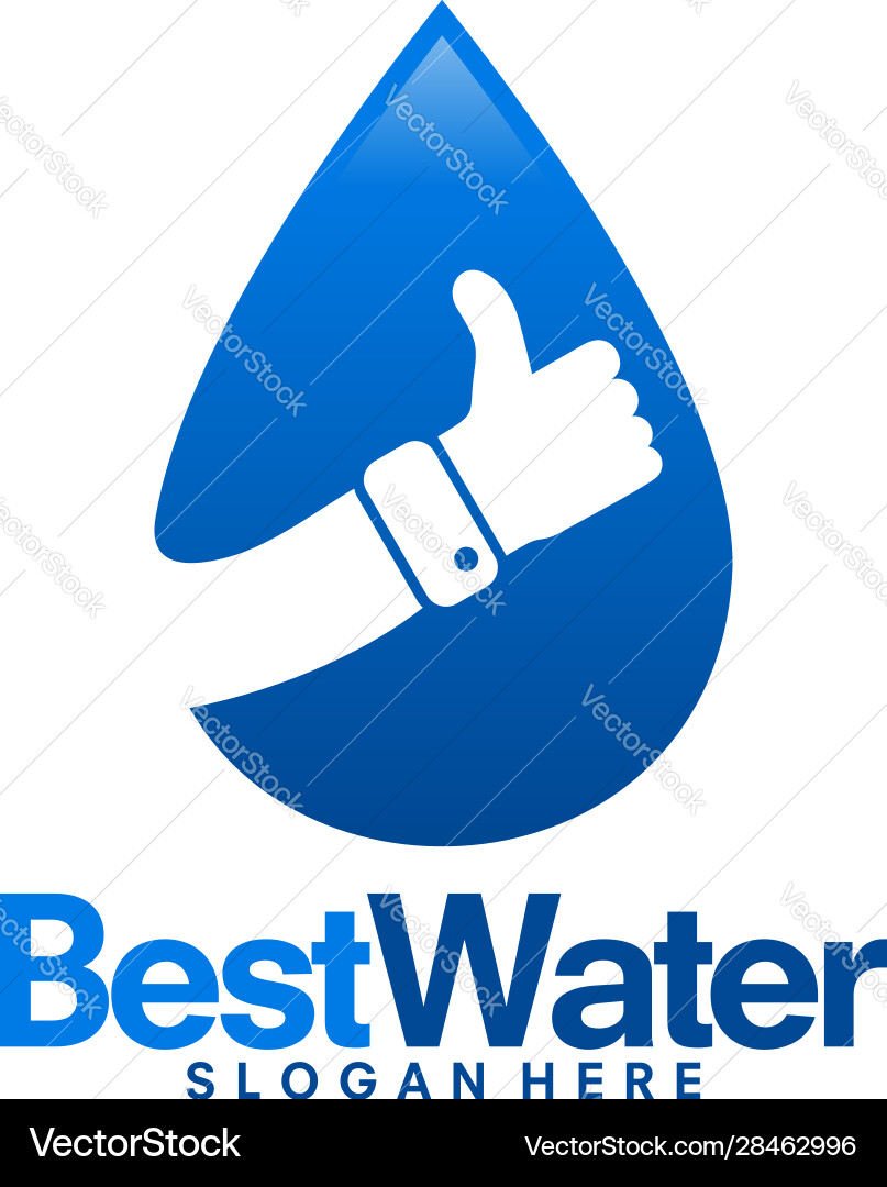Best water logo template plumb logo designs Vector Image