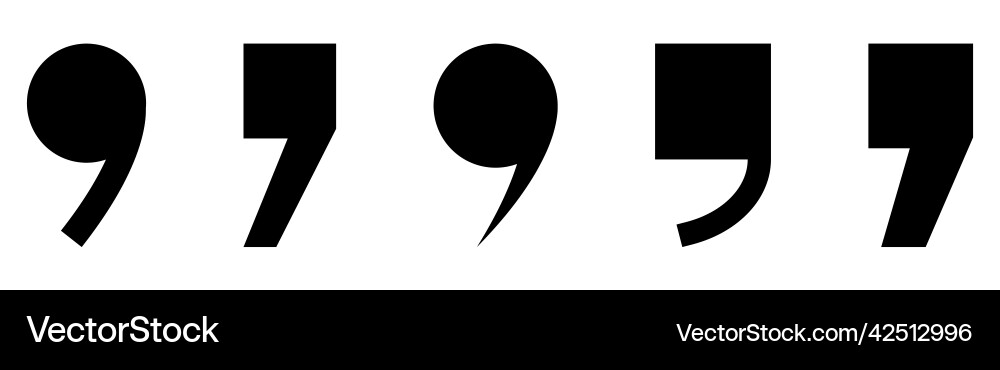 Set of quotes icon isolated Royalty Free Vector Image