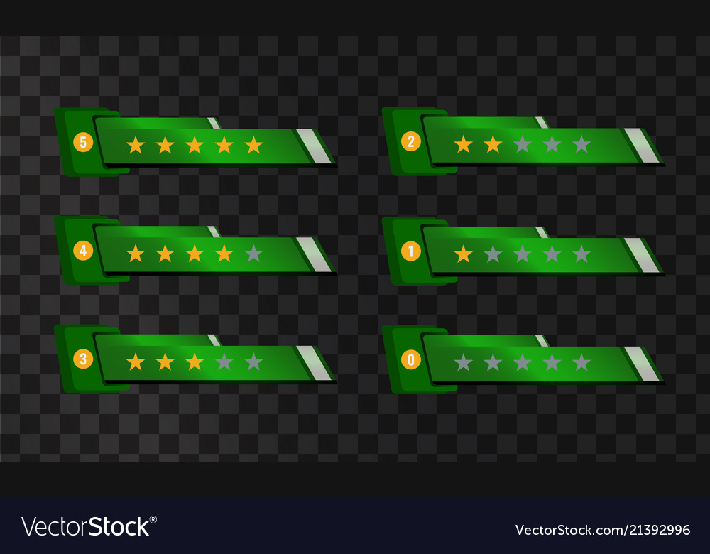 Star vote template for your interface Royalty Free Vector